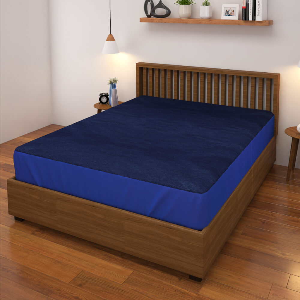Get good sleep with our 100% Waterproof Blue Mattress Protector